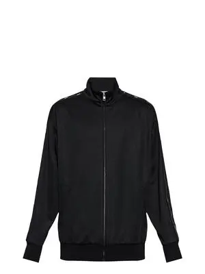 Moschino Stand-up Collar Zip-up Sweatshirt - Black