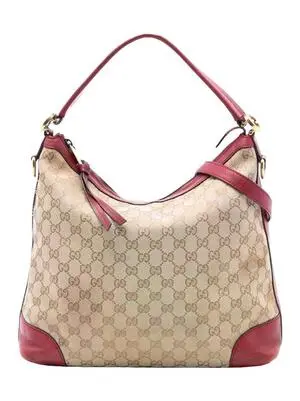Gucci Gg Canvas Miss Gg Hobo Satchel - Brown