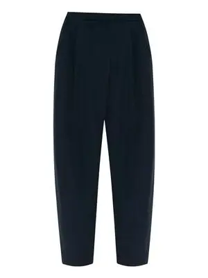 Alaïa Wool Pleated Trousers - Green