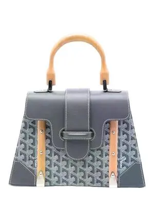Goyard 2015 Ine Saigon Structured Pm Satchel - Grey