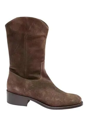 Agl Suede Ankle Boots - Brown