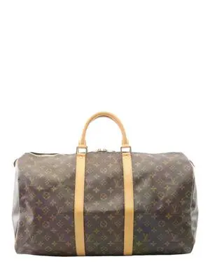 LOUIS VUITTON 1998 Monogram Keepall 50 Travel Bag - Brown