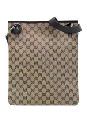 Gucci Gg Canvas Eclipse Crossbody Bag - Brown