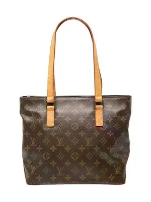 LOUIS VUITTON 2003 Monogram Cabas Piano Tote - Brown