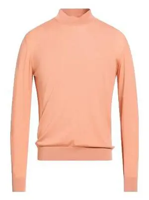 ROBERTO COLLINA Turtleneck Wool Sweater - Salmon Pink