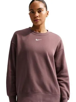 Nike Sportswear Phoenix Fleece Oversized Crew-neck Sweatshirt - Purple