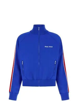 Miu Miu Recycled Material Sweatshirt - Blue