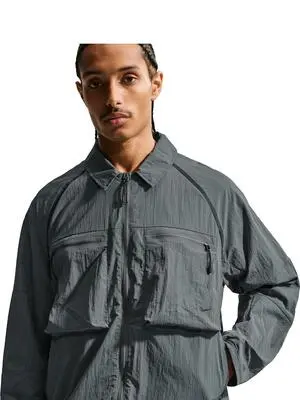 Nike Tech Long-sleeve Utility Shirt - Grey