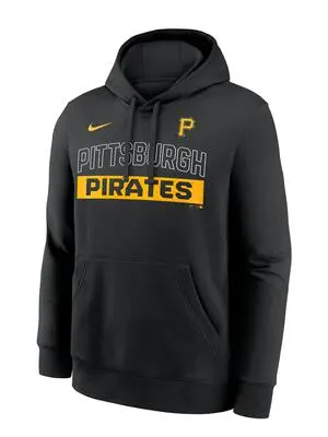 Nike Pittsburgh Pirates Club Mlb Pullover Hoodie - Black