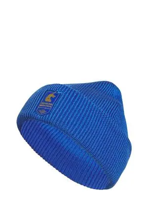 Adidas Boston Marathon 2026 Premium Fold Beanie - Blue / Metallic Gold / Yellow