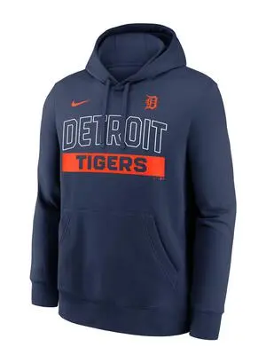 Nike Detroit Tigers Club Mlb Pullover Hoodie - Blue