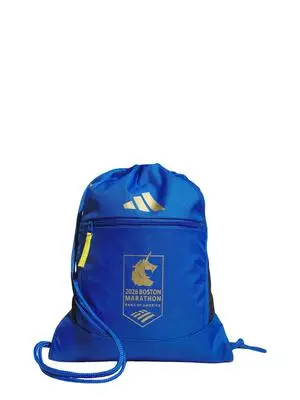 Adidas Boston Marathon 2026 Stadium Sackpack - Blue / Metallic Gold / Yellow