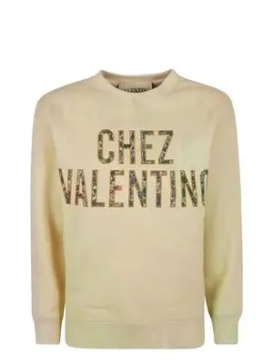 Valentino Garavani Chez Embroidered Sweatshirt - Neutrals
