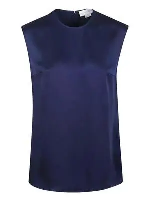 Stella McCartney Satin Sleeveless Top - Blue