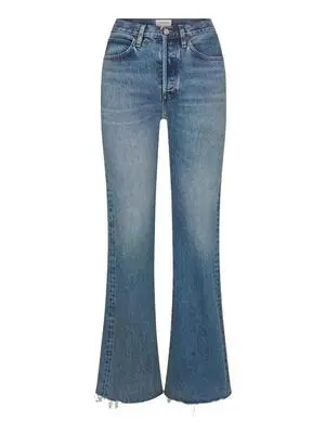FRAME Frayed Denim Jeans - Blue