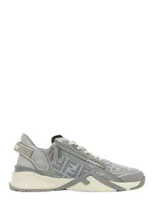 Fendi Zip-fastening Sneakers - Grey