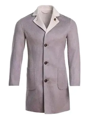 Kiton Reversible Cashmere Coat - Grey