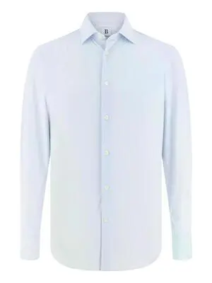 Boggi Milano Tokyo Collar Slim Fit Shirt - Blue