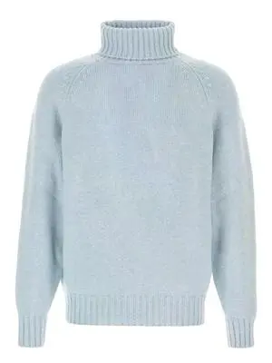 UMIT BENAN Milano Roll-neck Cashmere Sweater - Blue