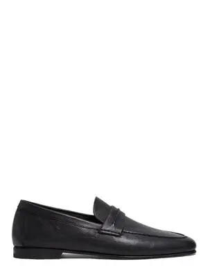 Zegna Leather Loafers - Black