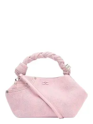 GANNI Bou Small Denim Bag - Cameo Pink