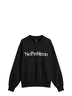 NO PROBLEMO Relaxed Fit Sweatshirt - Black