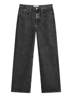SAMSØE SAMSØE Sashelly Studded Wide Leg Jeans - Grey Cloud