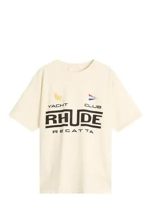 Rhude Regatta Club T-shirt - Vintage White/black/green