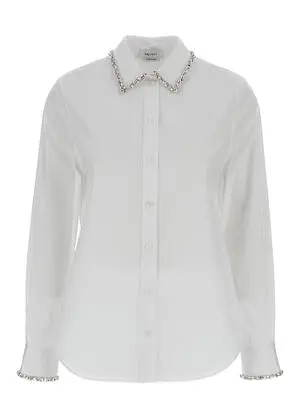 Alexander McQueen Crystal-embellished Shirt - White