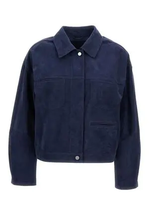 DESA 1972 Denim-style Leather Jacket - Blu