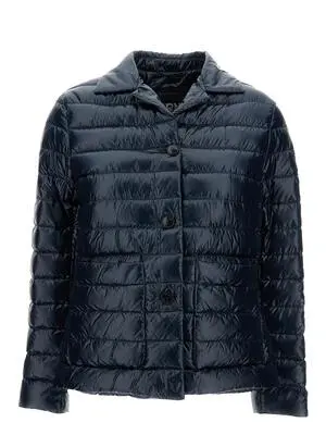 Herno Buttoned Down Jacket - Blue
