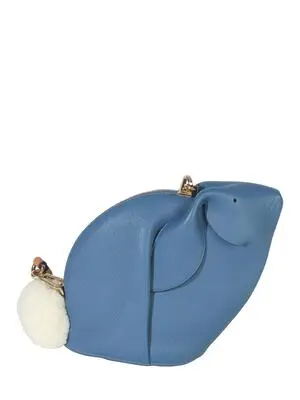 Loewe Calfskin Shearling Bunny Crossbody - Blue