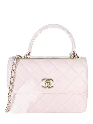 CHANEL Quilted Lambskin Small Trendy CC Dual Handle Flap Bag