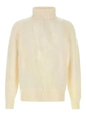 UMIT BENAN Milano Turtleneck Cashmere Sweater - Neutrals