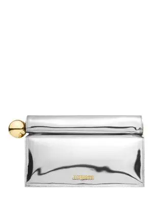 Jacquemus The Rond Carré Clutch - Silver