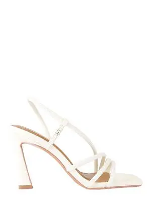Kurt Geiger Pearl-embellished Heeled Sandals - White/comb