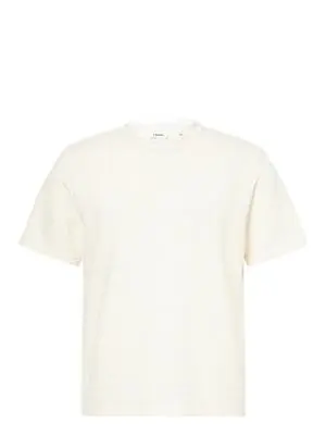 FRAME Jacquard Stripe Cotton T-shirt - Cream