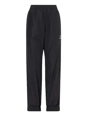 Balenciaga Logo-embroidered Cotton-blend Tracksuit Bottoms - Black