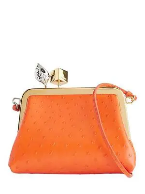 Jacquemus The Berlingot Leather Shoulder Bag - Red Orange