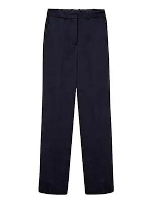 JOSEPH Coleman Slim-fit Stretch-wool Trousers - Navy