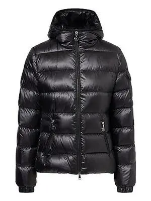Moncler Glesse Short Hooded Shell-down Jacket - Black