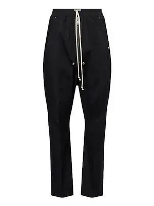 Rick Owens Straight-leg Cotton Trousers - Black