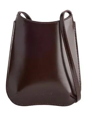 Jacquemus Le Porte Telephone Bisou Leather Cross-body Bag - Dark Burgundy
