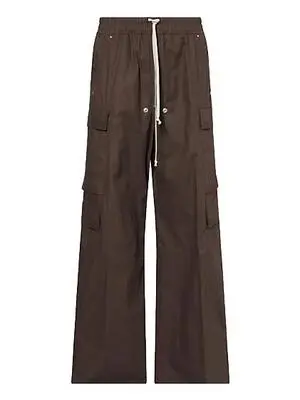 Rick Owens Wide-leg Cotton Trousers - Dark Dust
