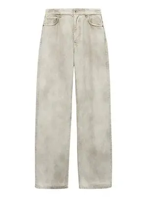 Loewe Straight-leg Denim Jeans - Light Grey