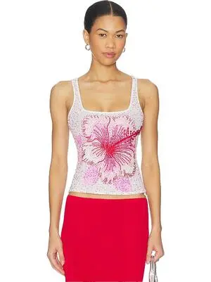 LESLIE AMON Hibiscus Top