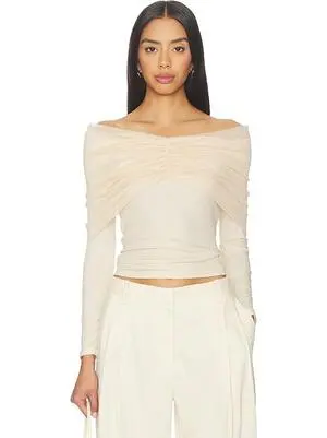 Astr The Label Julieta Off-shoulder Top - Cream