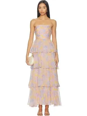 Astr The Label Anisha Maxi Dress - Orange Lavender