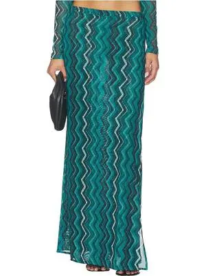 Eywasouls Malibu Jerry Skirt - Electric Wave Teal
