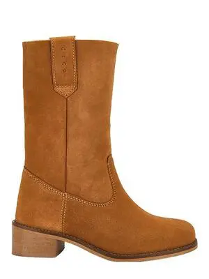 DICO COPENHAGEN Julia Shearling Gaucho Boot - Cognac